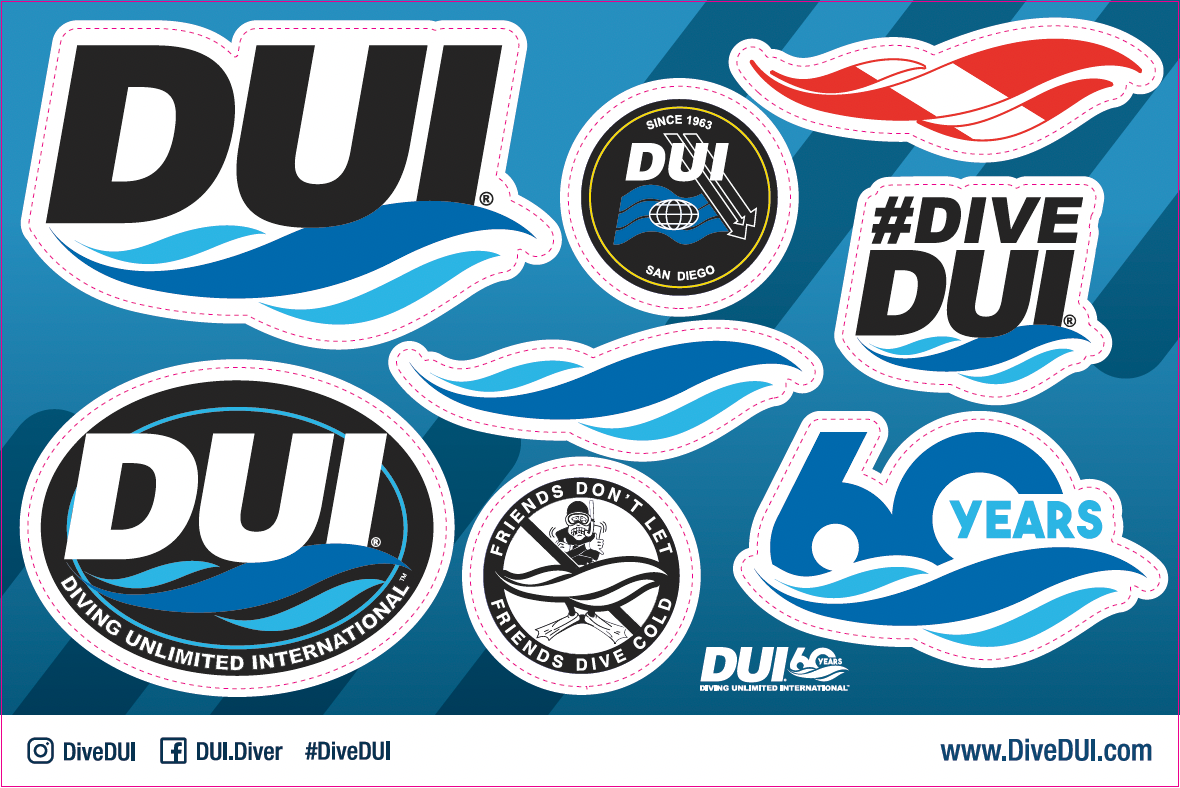 DUI Logo Sticker Sheet